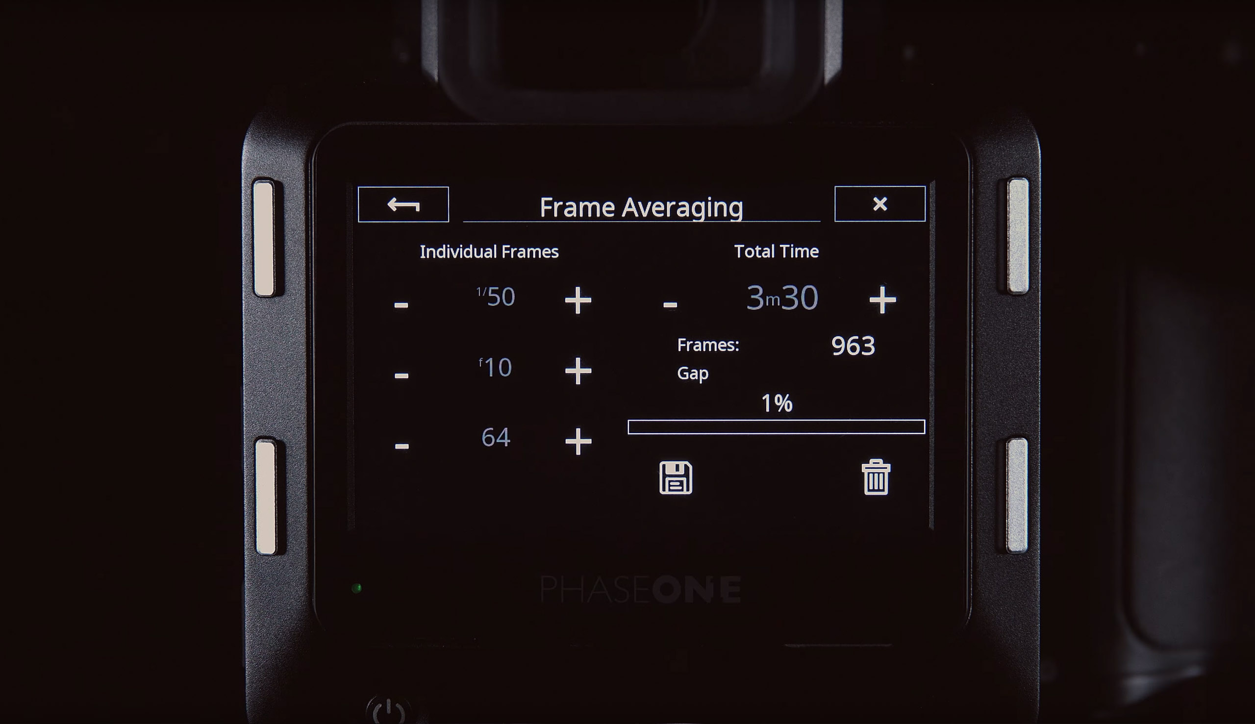 Frame Averaging on the IQ4 - Phase One Corporate