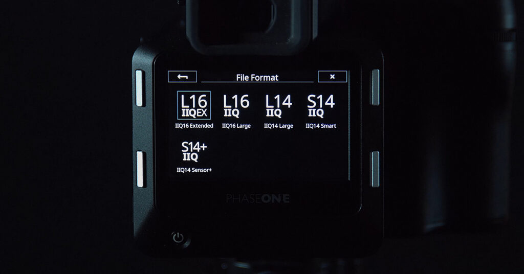 Available file types on the IQ4 Digital Back | Phase One Corporate